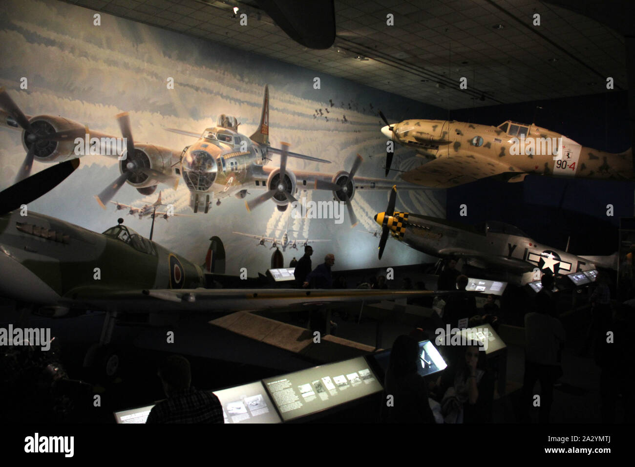 War aircraft displayed at the National Air and Space Museum in ...