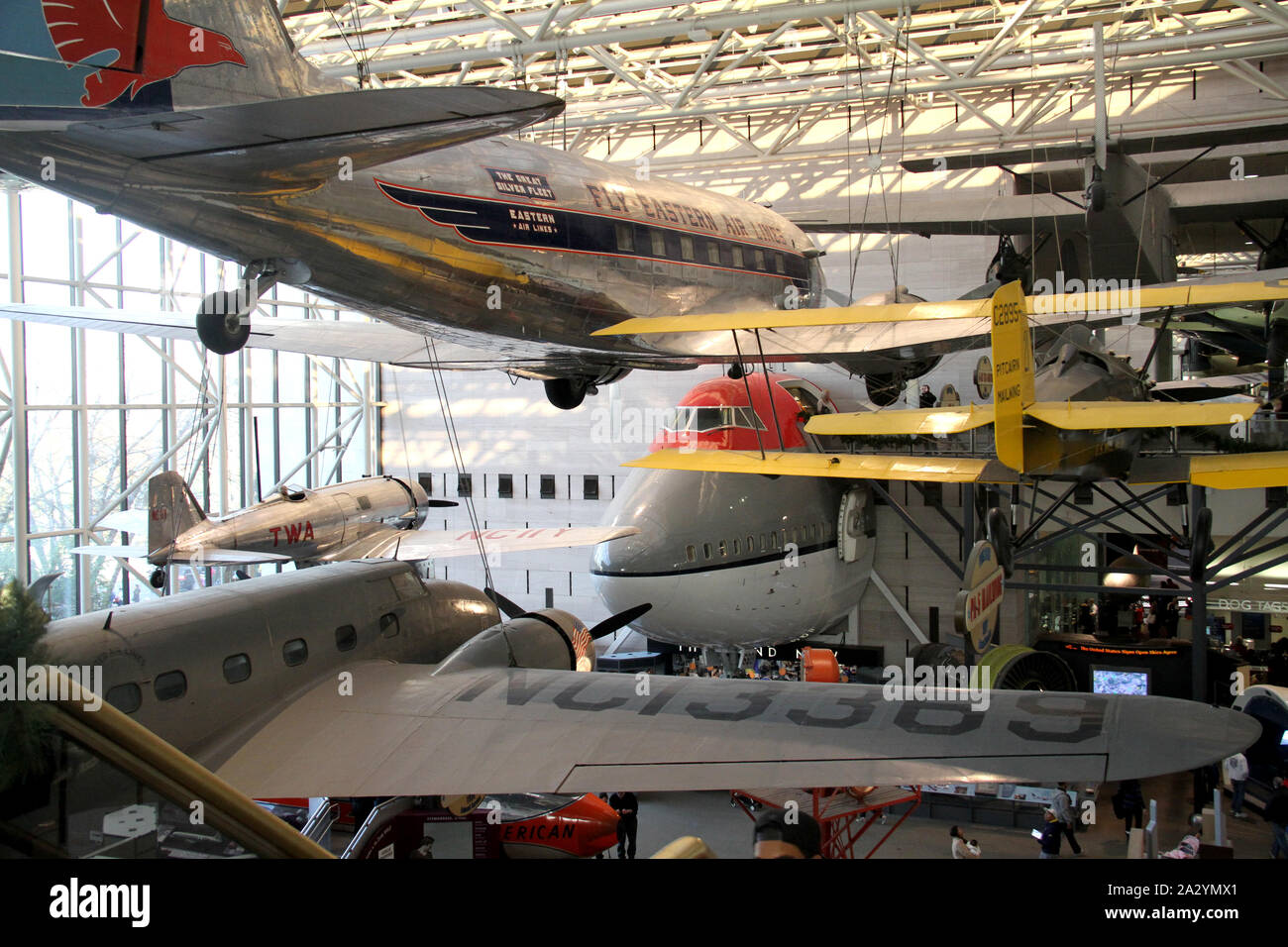 Aircraft displayed at he National Air and Space Museum in Washington DC ...