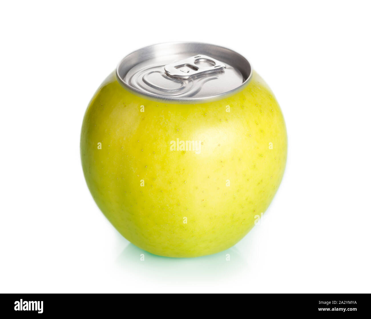 Apple can juice, concept Stock Photo - Alamy