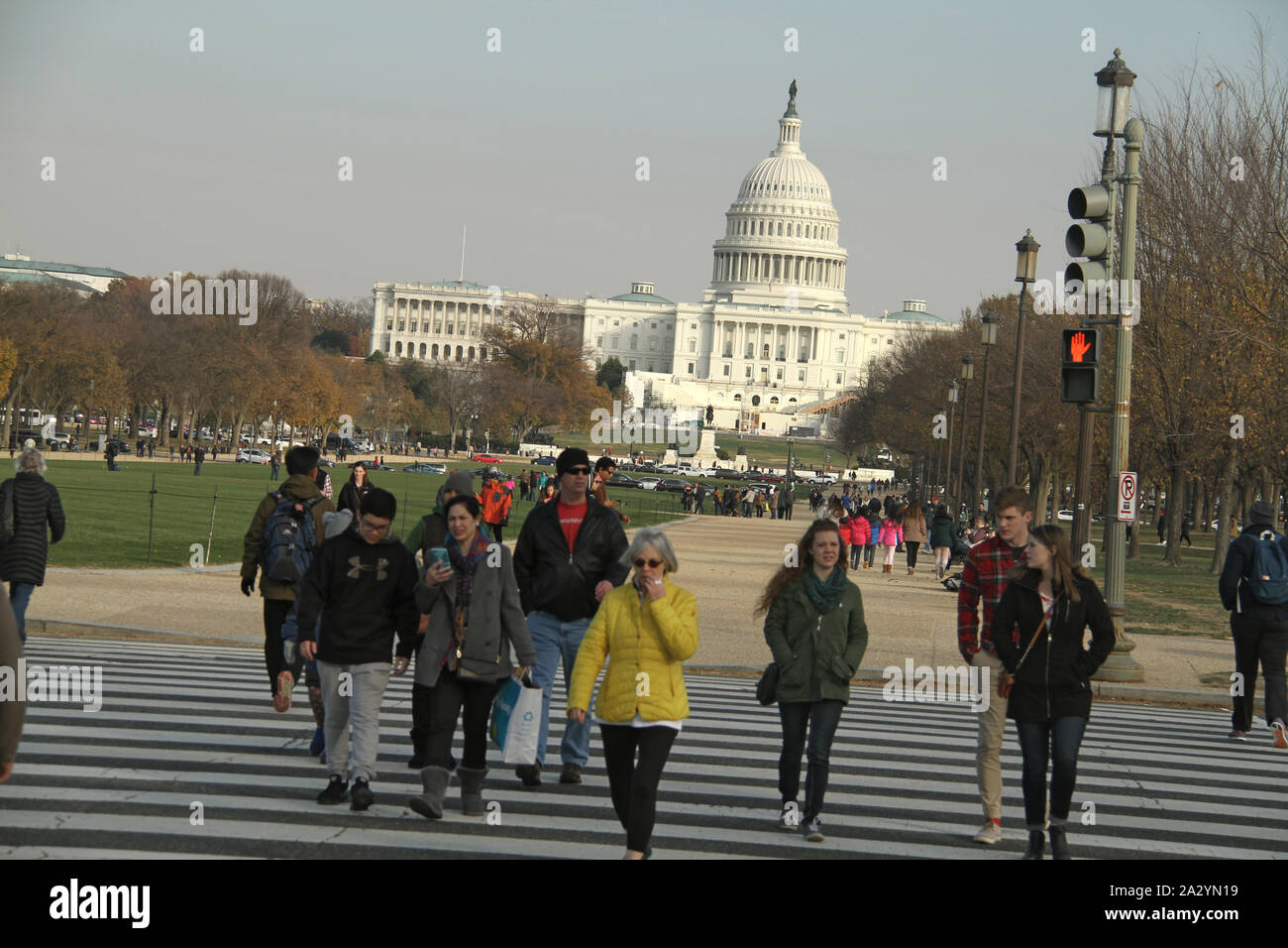 View of the United States Capitol Building in Washington DC, USA ...