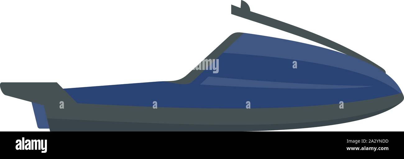 Fast jet ski icon. Flat illustration of fast jet ski vector icon for ...