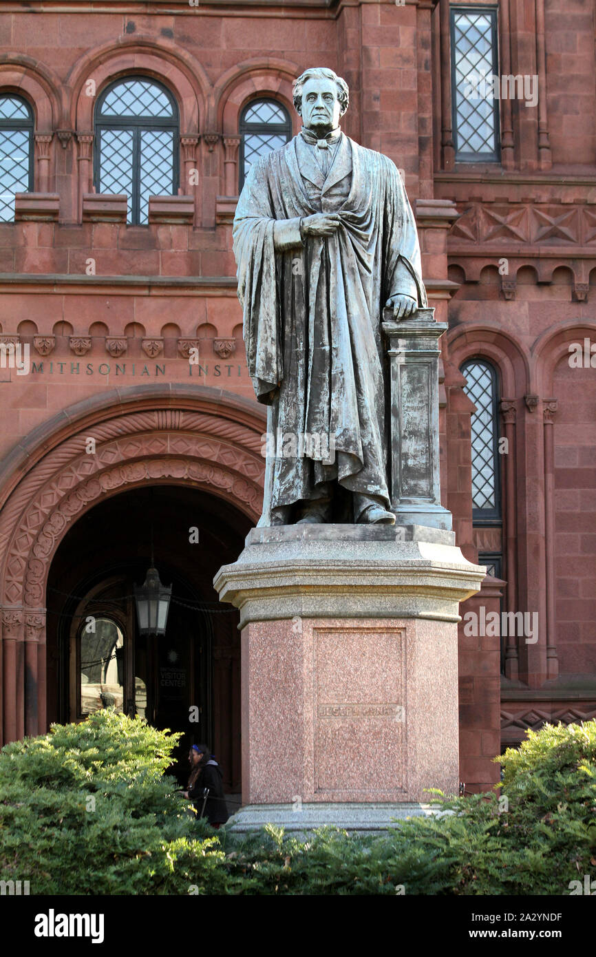 Statue of Joseph Henry, the first Secretary of the Smithsonian ... Statue of Joseph Henry, the first Secretary of the Smithsonian ...