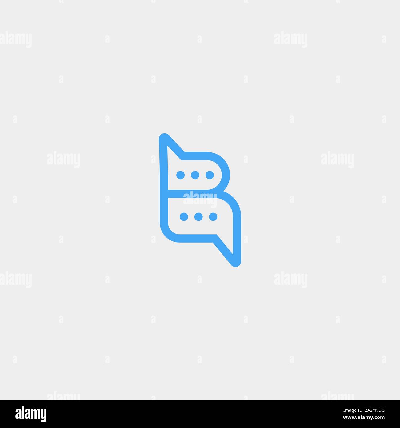 B chat logo hi-res stock photography and images - Alamy
