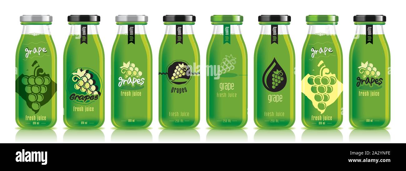 Glass green juice fruits Stock Vector Images - Alamy