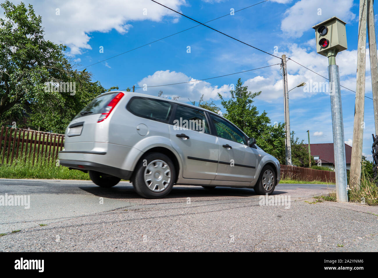 Fixed radar trap Stock Photo - Alamy