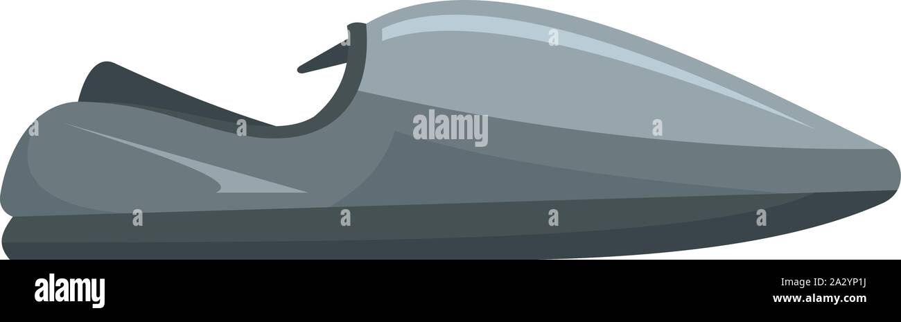 Futuristic jet ski icon. Flat illustration of futuristic jet ski vector ...