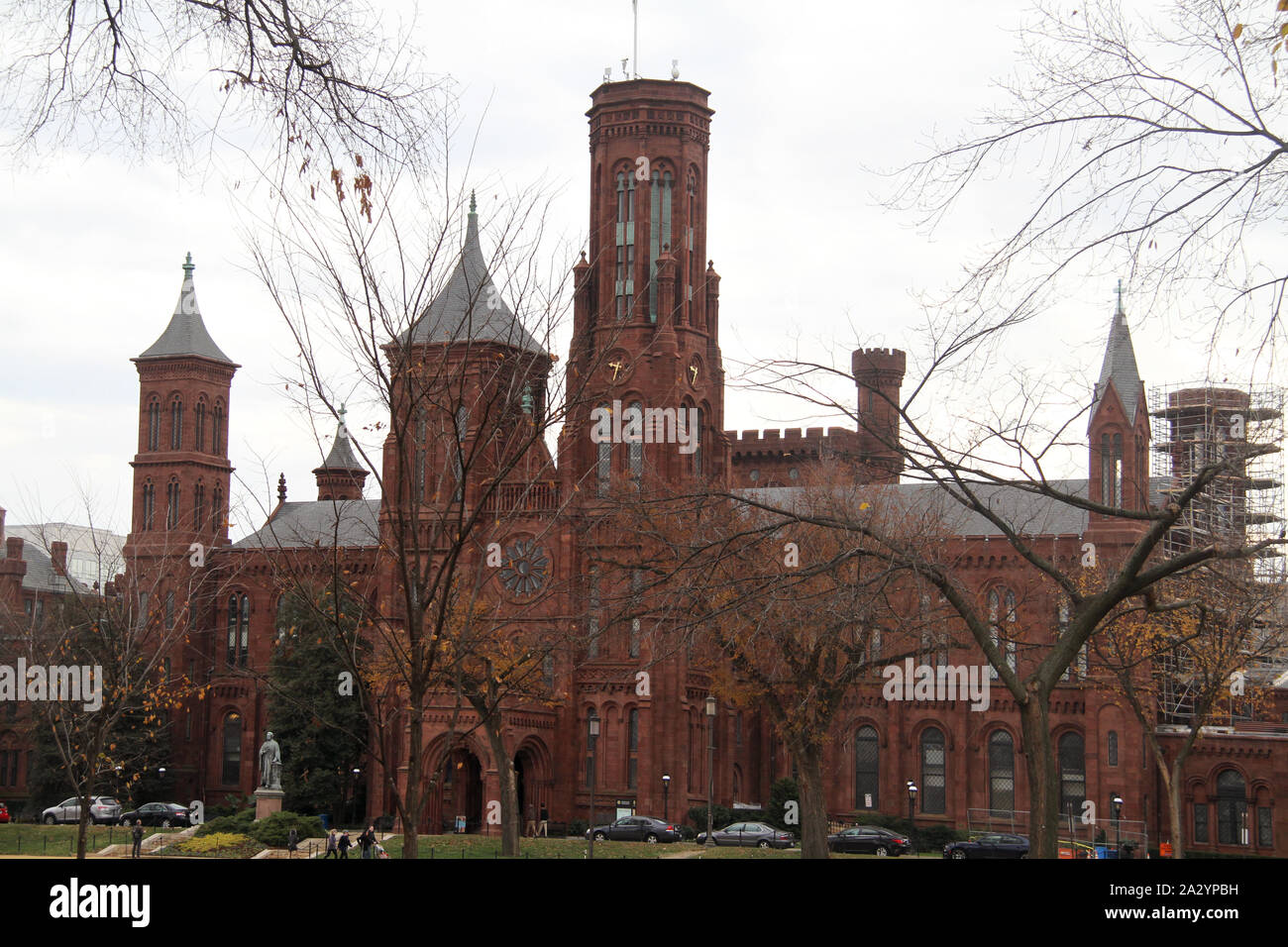View of the Smithsonian Institution Building (the Castle) in Washington ...