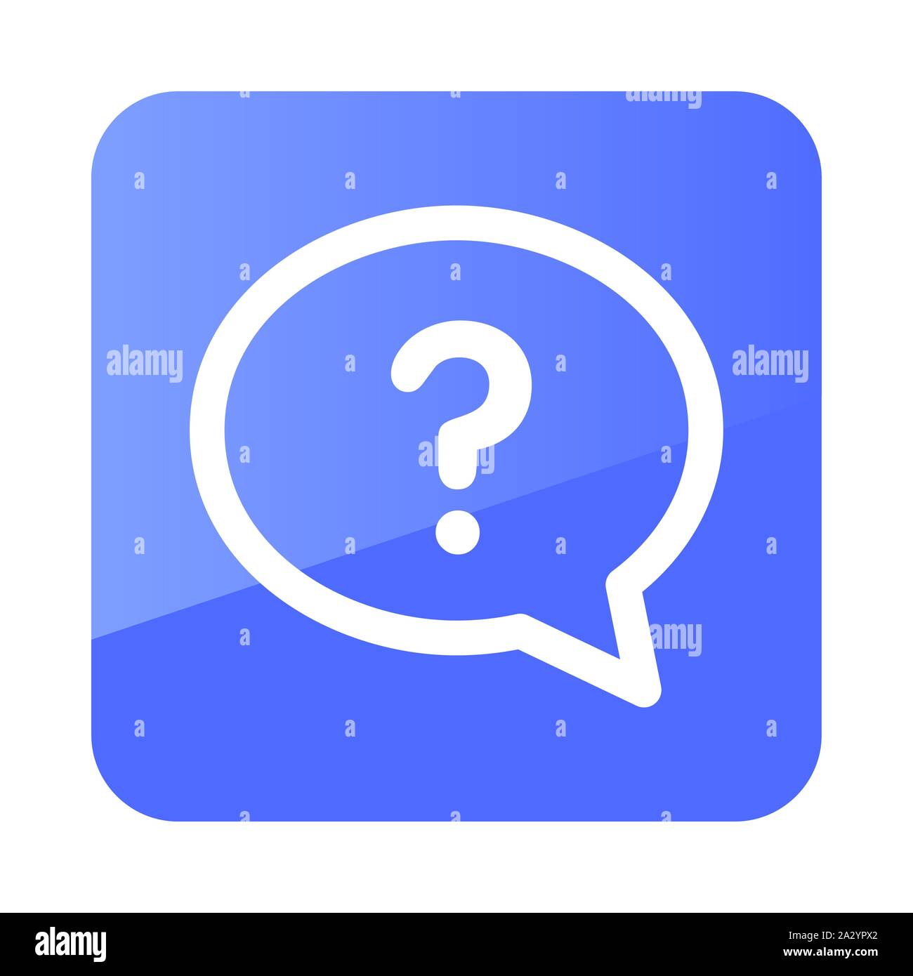 Speech bubble with question mark icon. E-commerce sign. Graph symbol ...