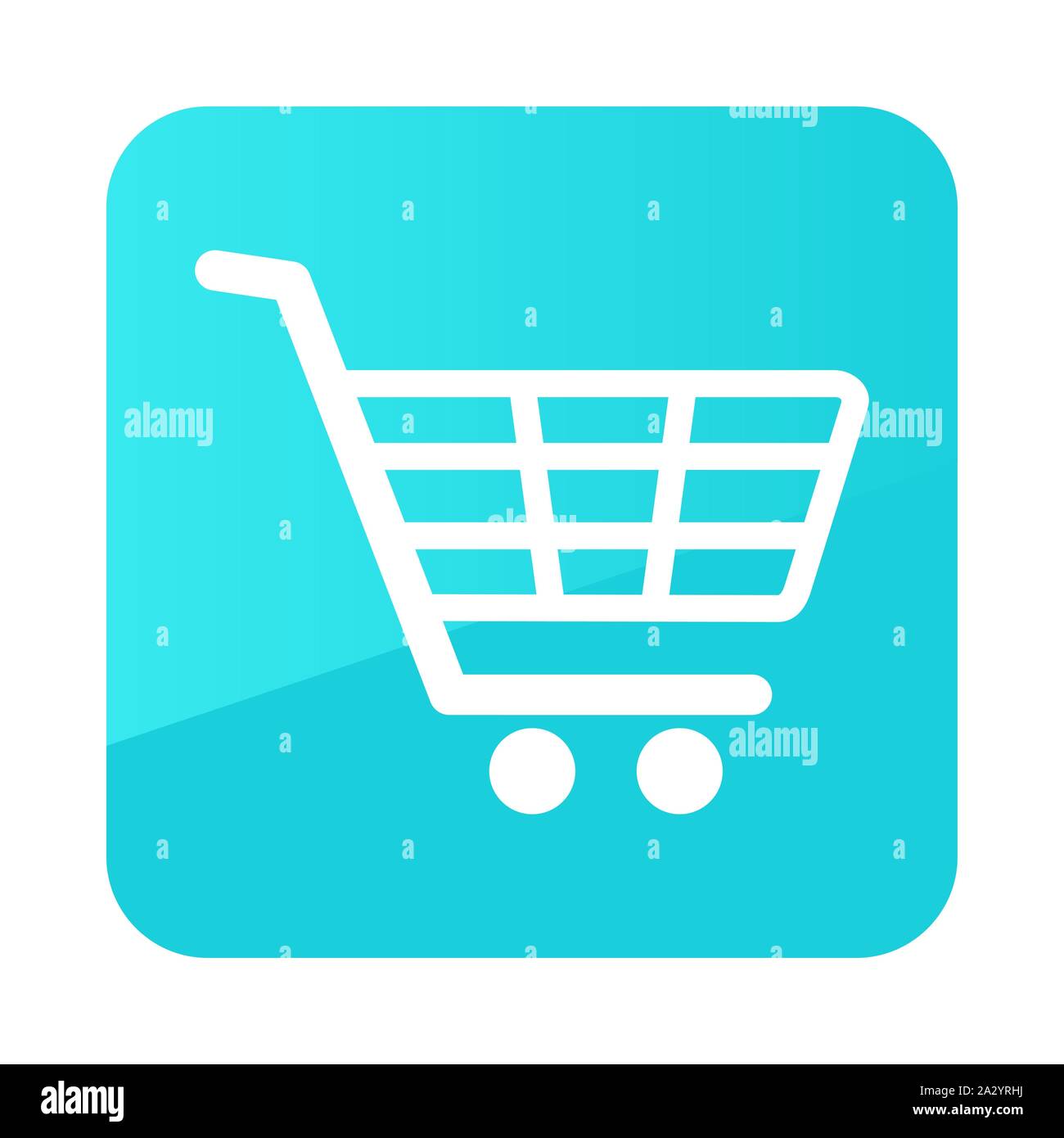 Shopping mall cart isolated vector icon. E-commerce sign. Graph symbol ...