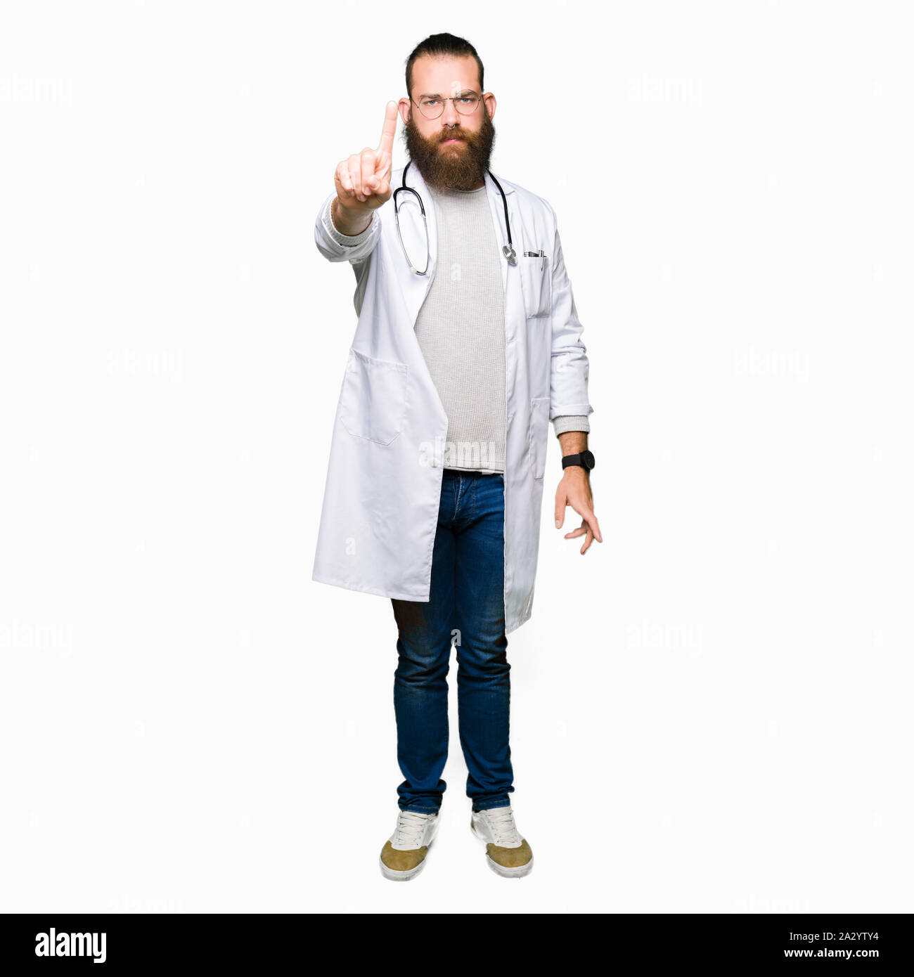 Angry pointing doctor Cut Out Stock Images & Pictures - Alamy