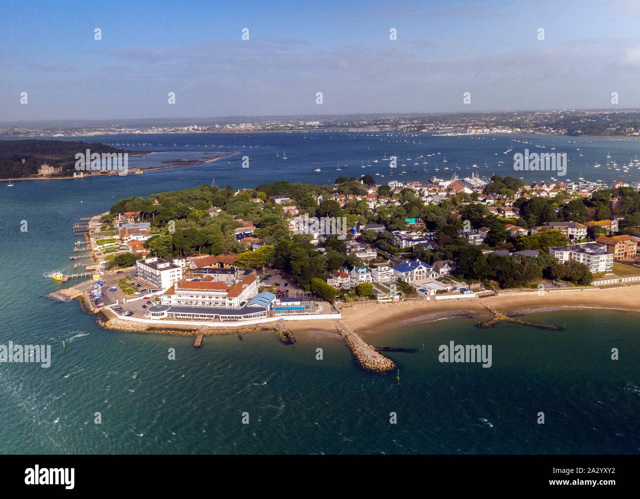 Poole harbour dorset aerial hi-res stock photography and images - Alamy