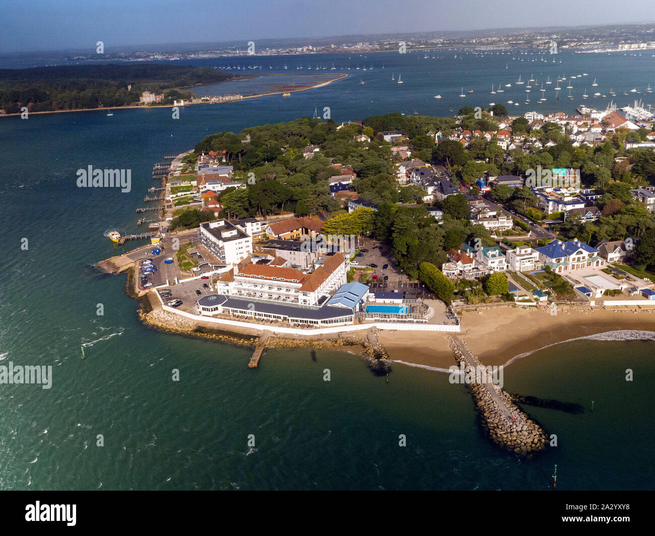 Poole harbour dorset aerial hi-res stock photography and images - Alamy