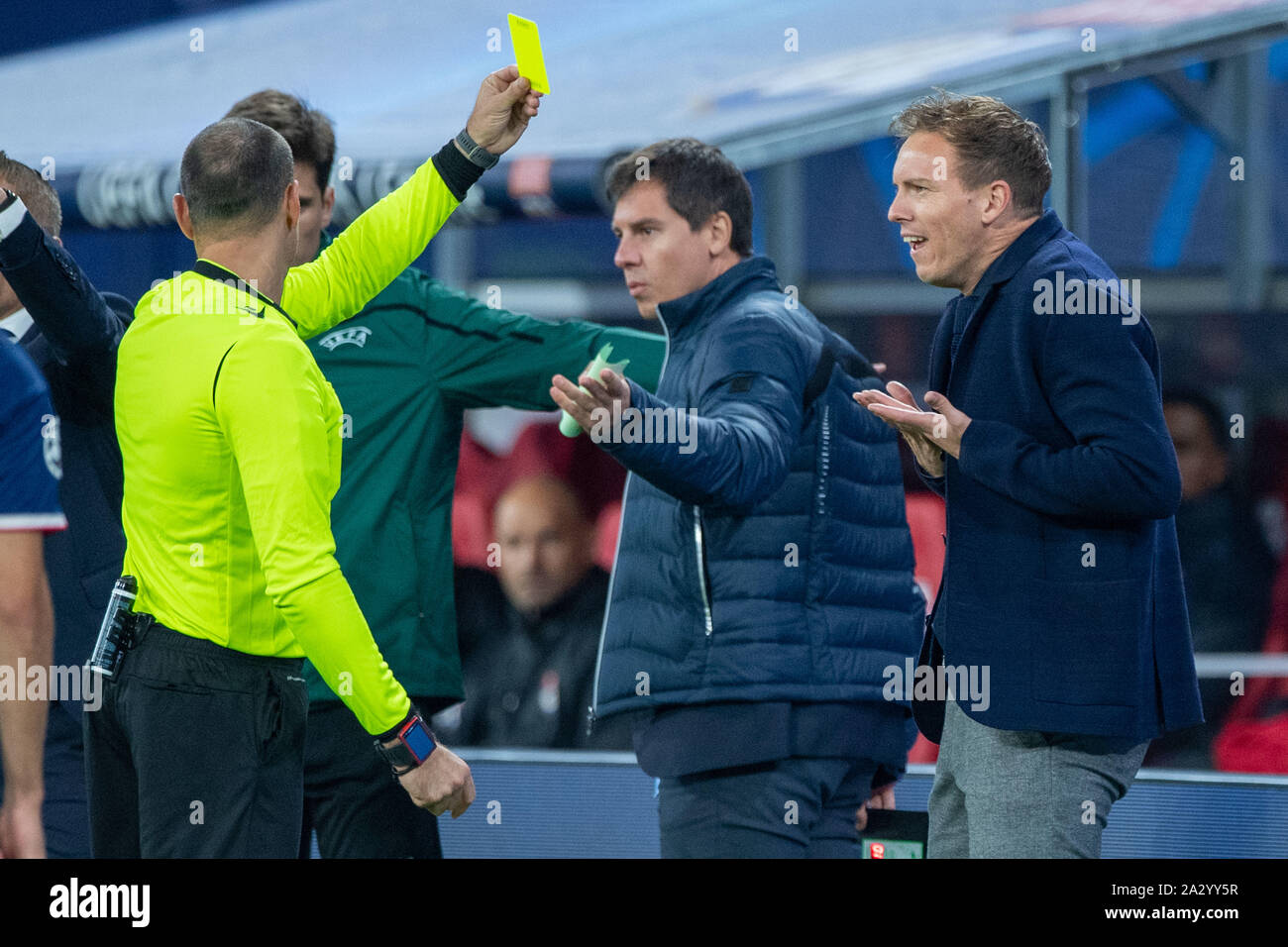 Caution football soccer referee card hi-res stock photography and ...