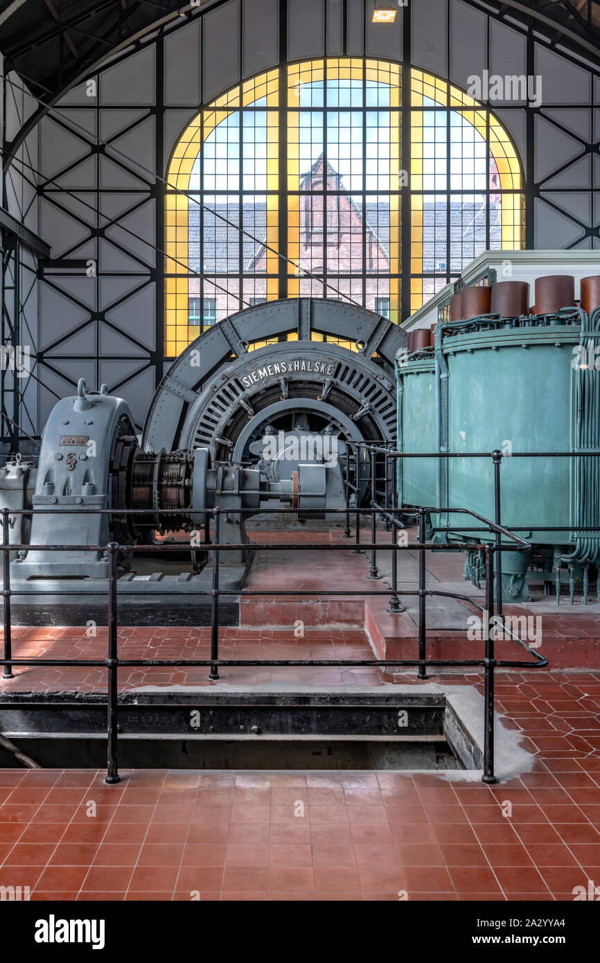 Massive Art Nouveau / Deco Engine room and colliery at LWL Industrial ...