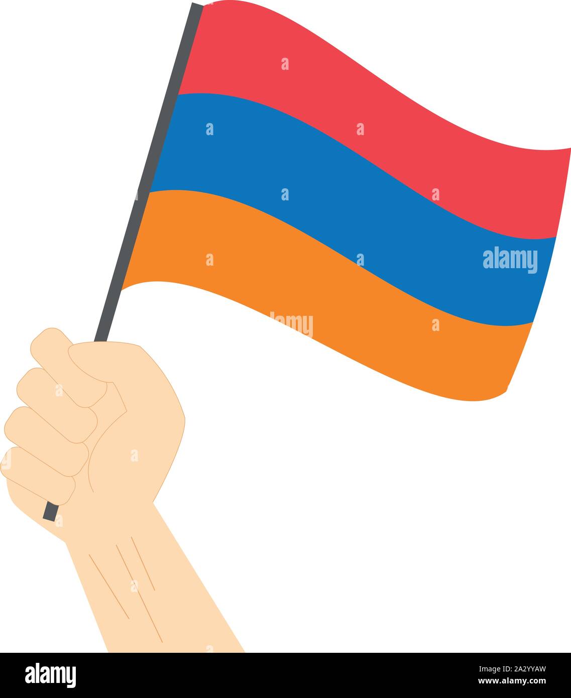 Armenia flag flat vector Cut Out Stock Images & Pictures - Alamy