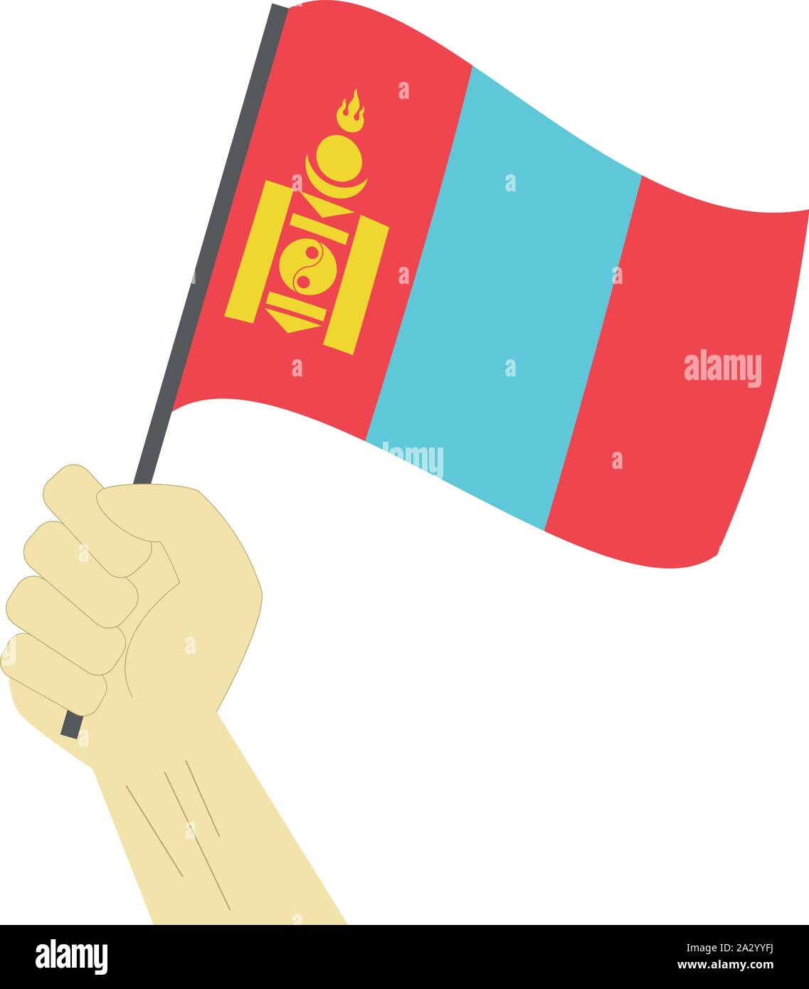 Illustration male hand holding Stock Vector Images - Alamy