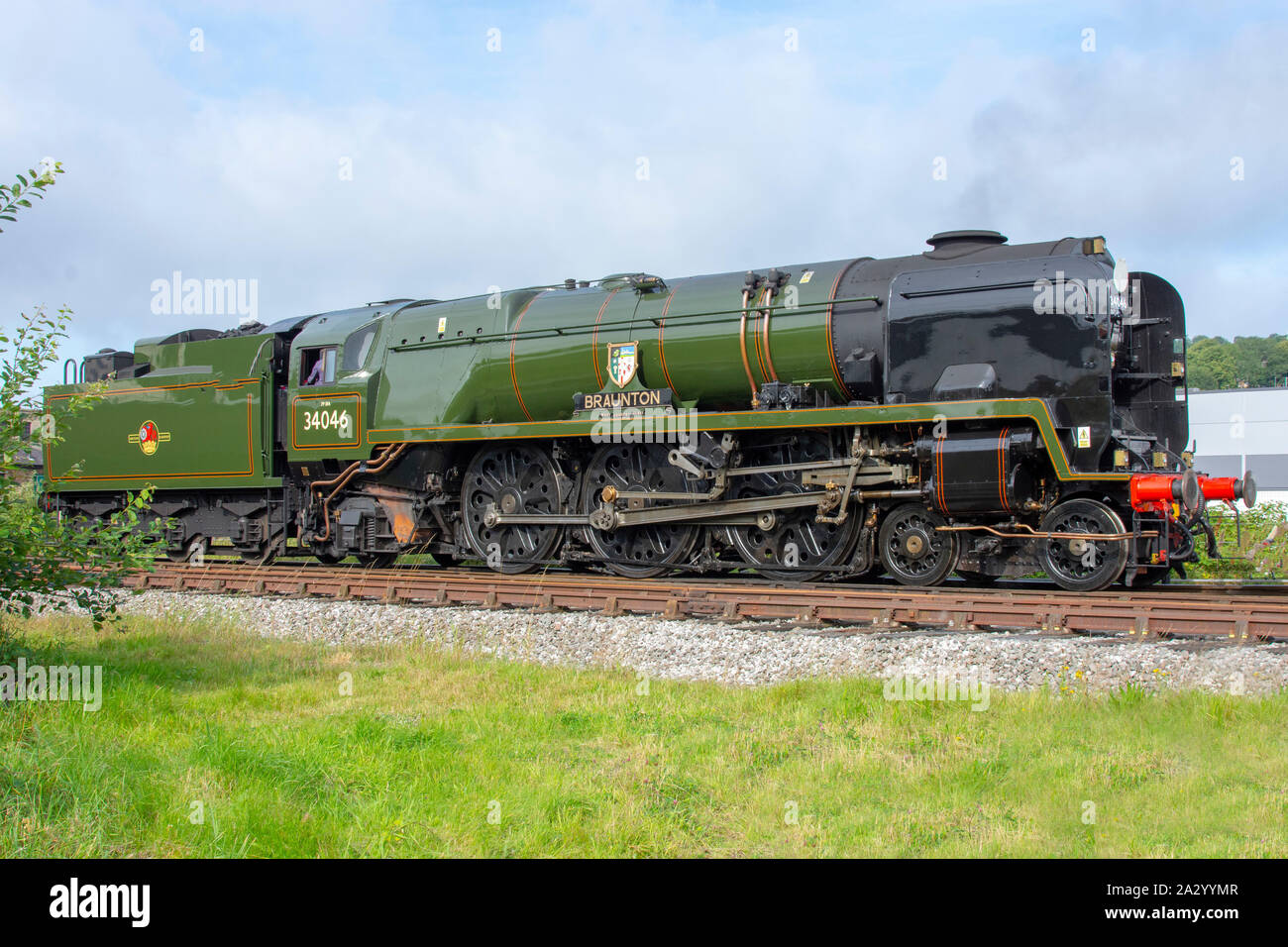 Steam engine Braunton on the east lancashire railway, bury, uk Stock ...