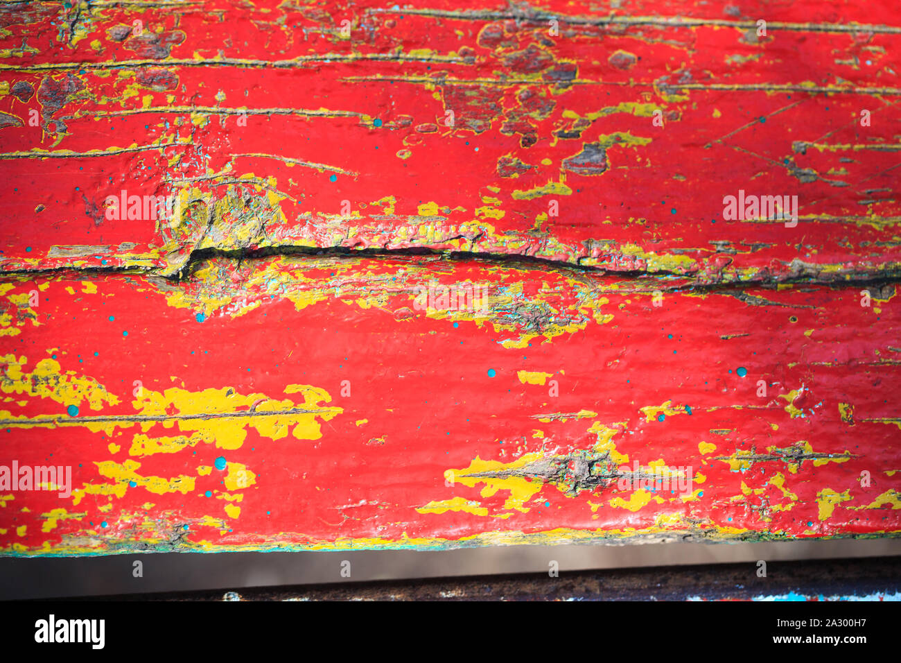 Wood with chipped red paint. Grunge style background Stock Photo - Alamy