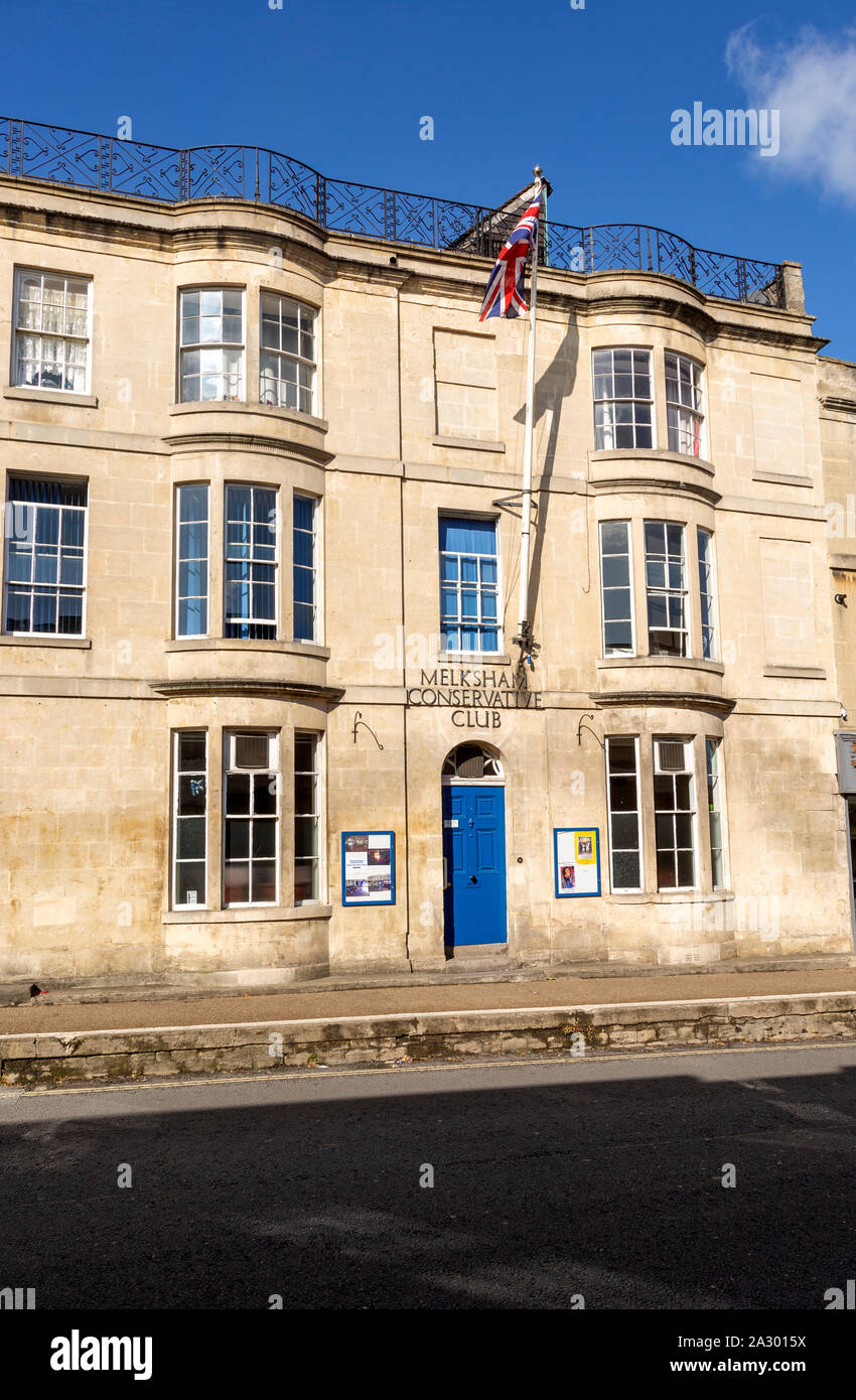 Conservative Club building in town centre of Melksham, Wiltshire ...