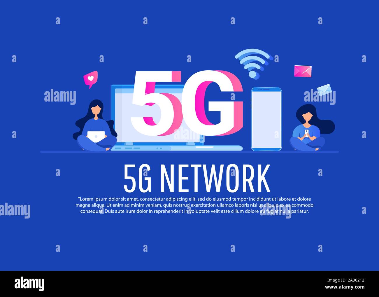 5g wireless infographics hi-res stock photography and images - Alamy