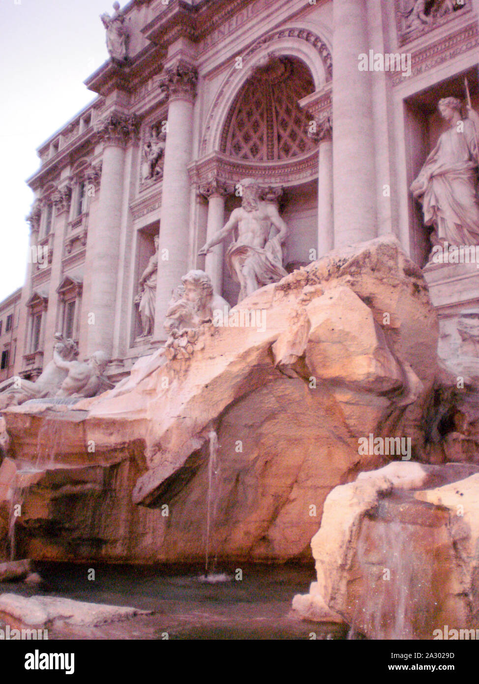 Trevi Fountain Great Baroque Monumental Fountain Dituated In Trevi's ...