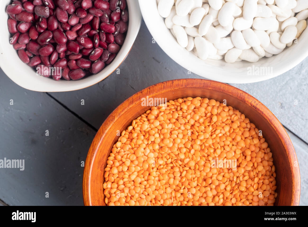 Top view lima beans hi-res stock photography and images - Alamy