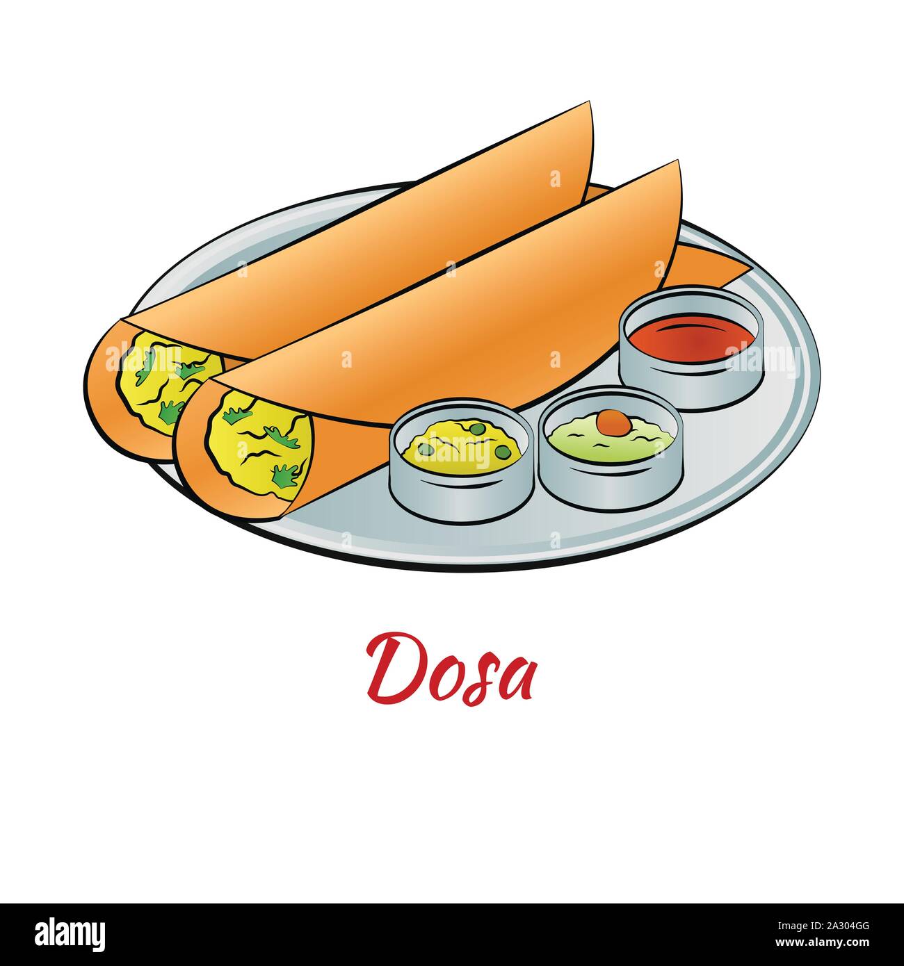 Set dosa Stock Vector Images - Alamy