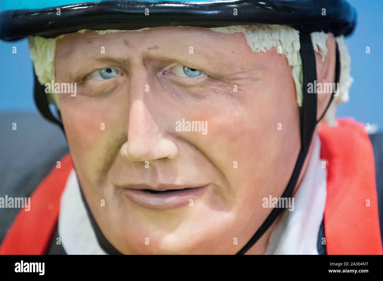 A life-sized Boris Johnson cake at the Cake and Bake Show at ExCeL in ...