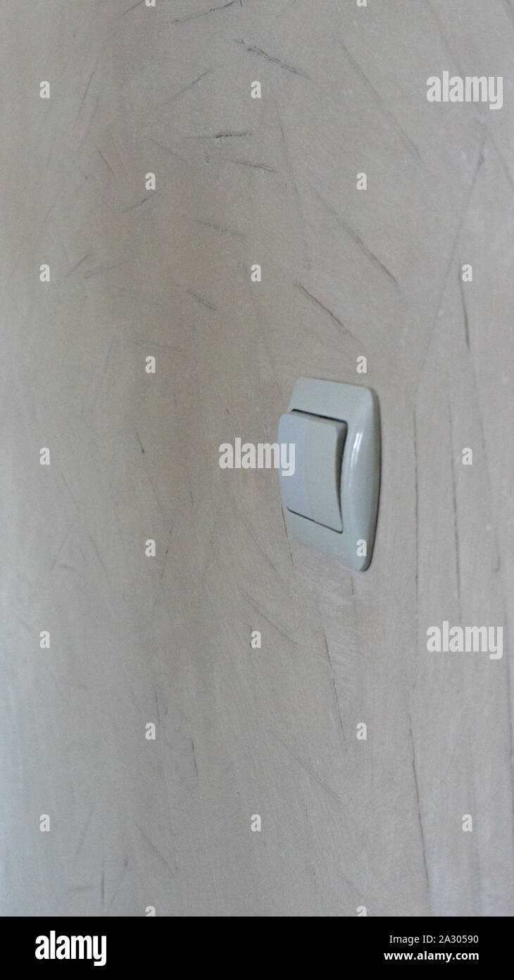 light switch design on wall Stock Photo - Alamy