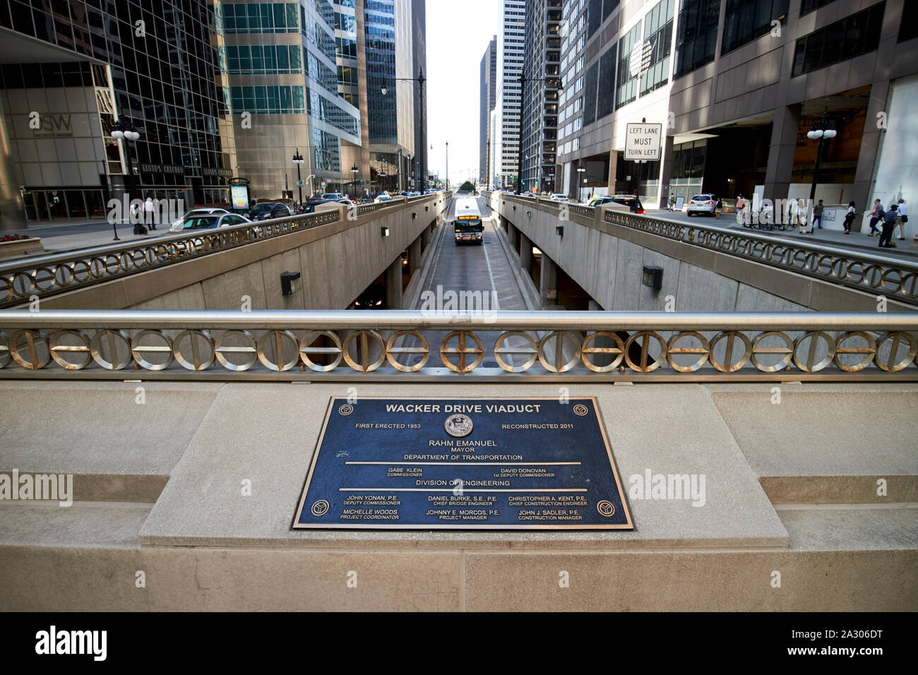 wacker drive viaduct chicago illinois united states of america Stock ...