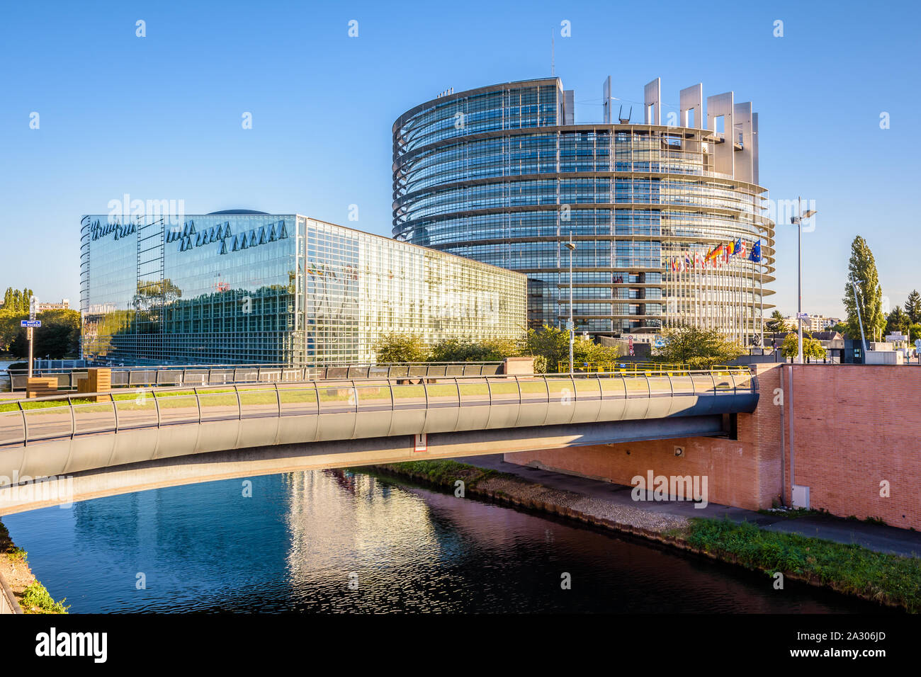The Louise Weiss building, seat of the European Parliament, built in ...