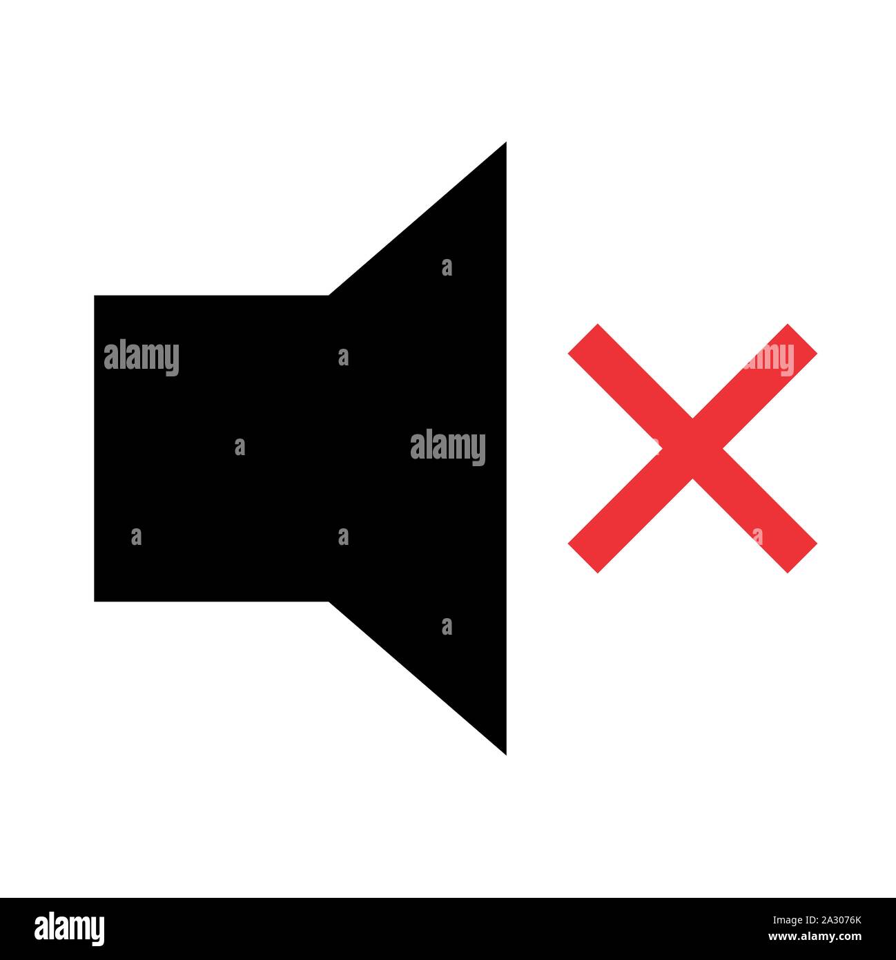 No Sound icon illustration Stock Vector Image & Art - Alamy