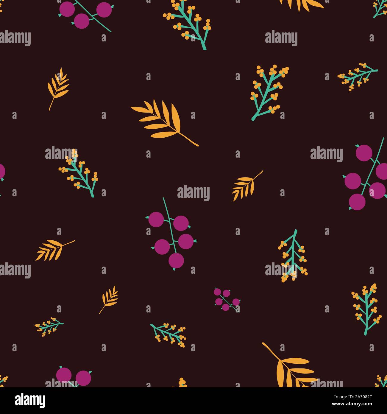 Black purple berries Stock Vector Images - Alamy