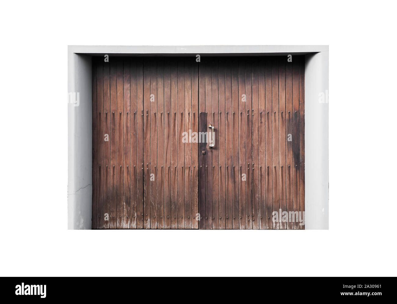 White wooden gate Cut Out Stock Images & Pictures - Alamy