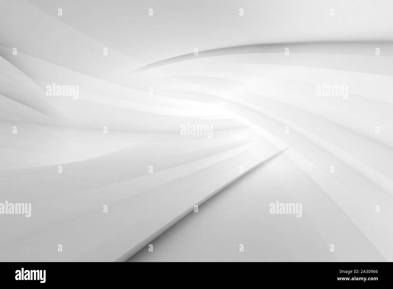 Digital abstract white architectural background with soft shadows. 3d ...