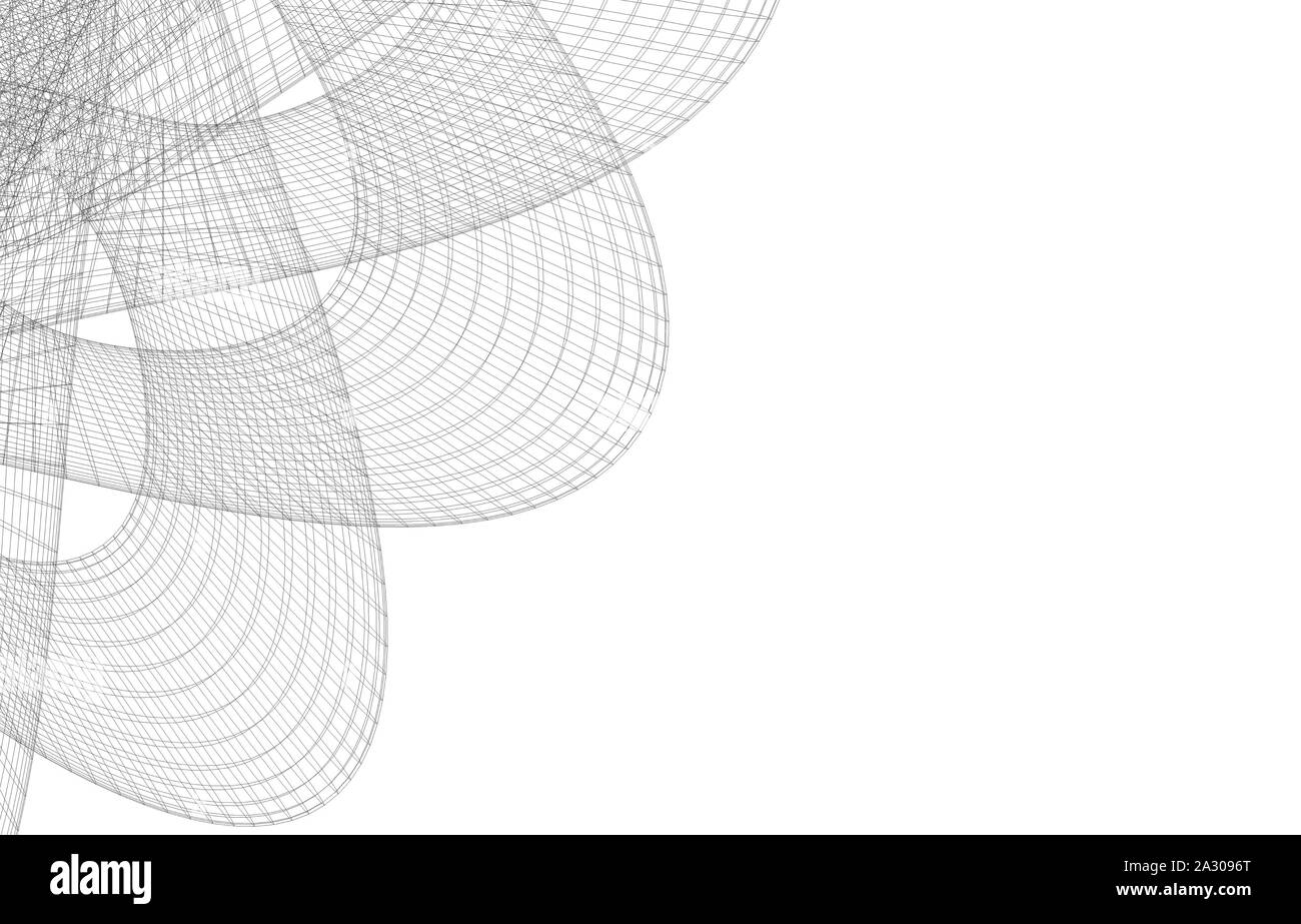 Background with abstract black parametric wire-frame mesh structure ...