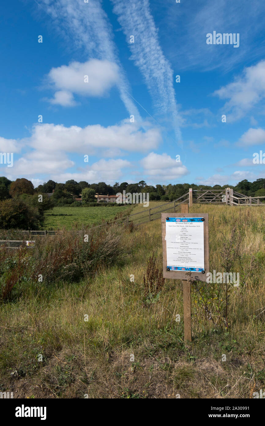 Opening times for Wiveton Hall cafe in 400 yards on the Coast Road out ...