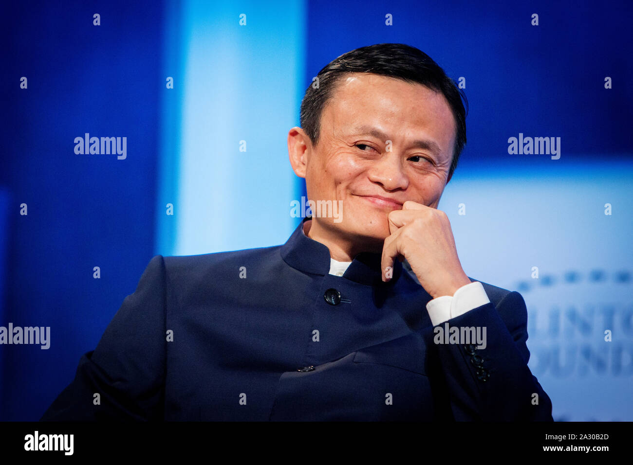 Jack Ma, founder of the Chinese online shopping giant Alibaba at the ...