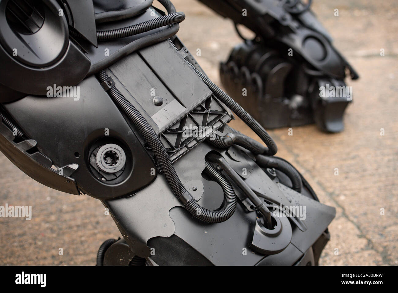 Detail of a 12ft sculpture of a gorilla, entitled 'Gorilla Apocalypse ...