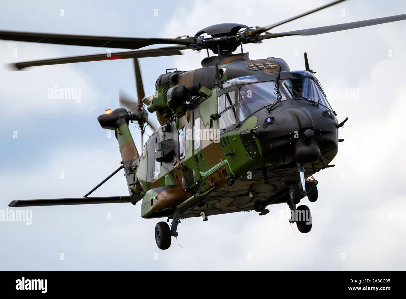 PARIS-LE BOURGET - JUN 20, 2019: French Army NH90 Caiman helicopter at the 53rd International ...