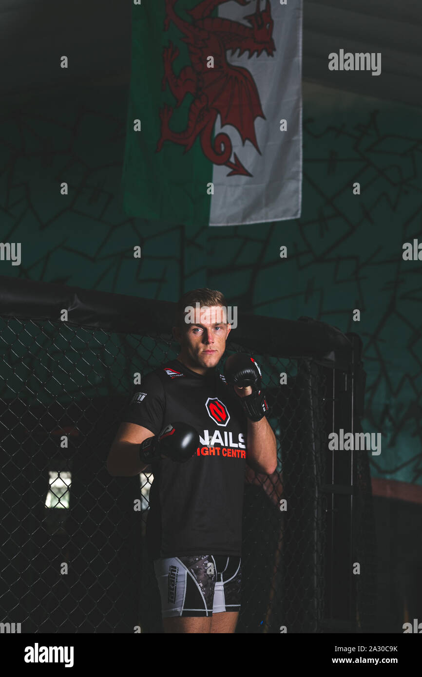 Promotional shoot with MMA fighter, Rhys Hughes ahead of his Budo ...