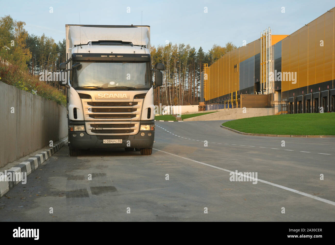 October 3, 2019 - Moscow, Russian Federation: Scania truck in the ...