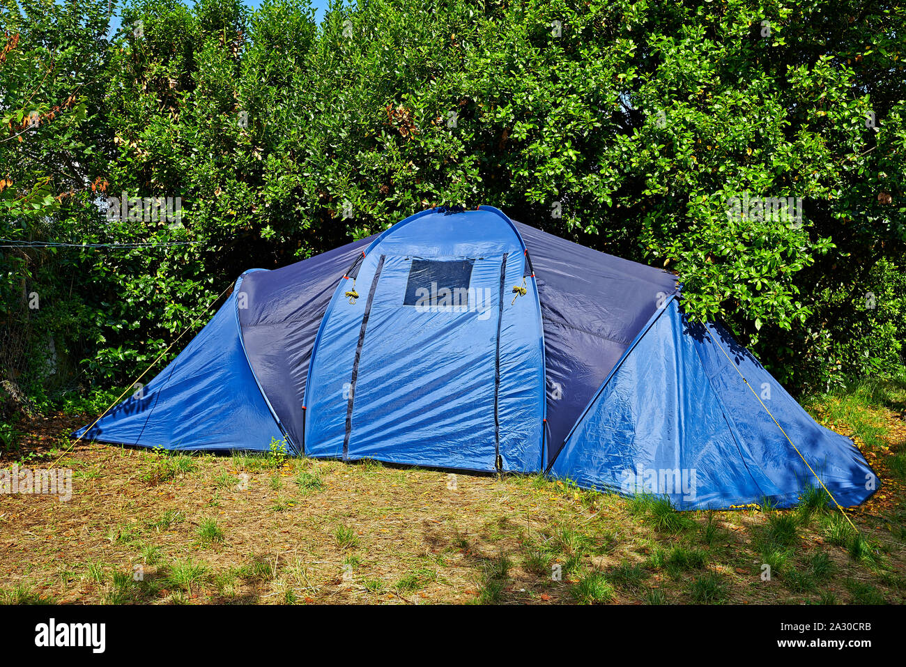 Blue camping tent hi-res stock photography and images - Alamy
