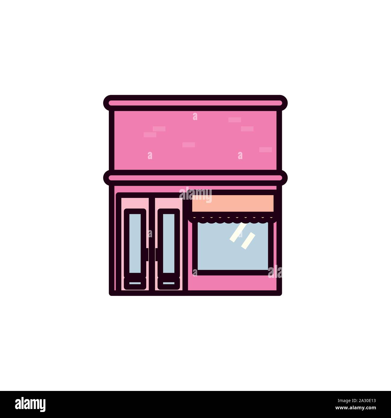 Pink Bakery Shop Front