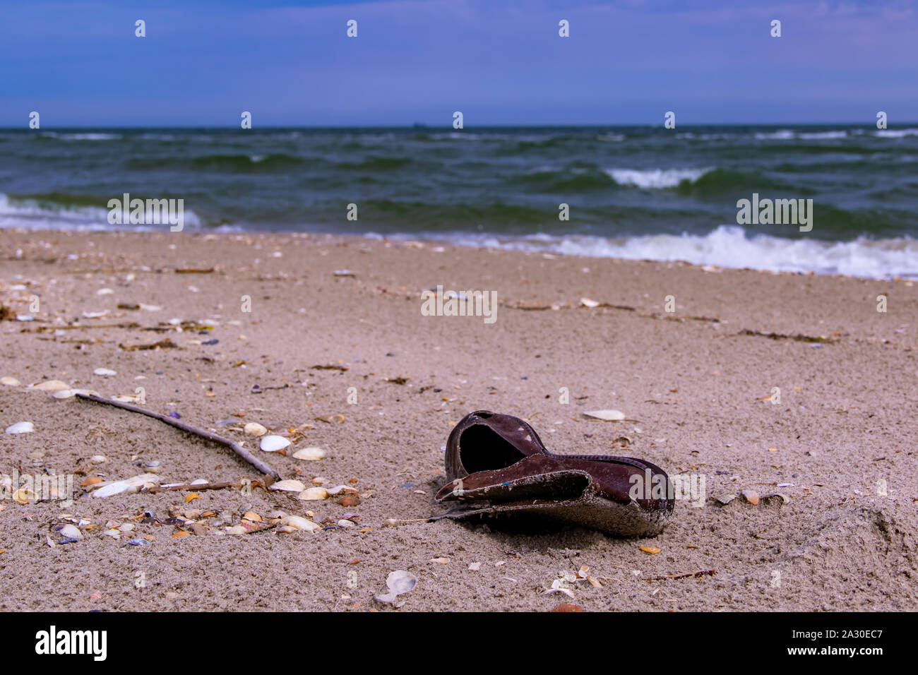Boot shoe abandoned old hi-res stock photography and images - Alamy