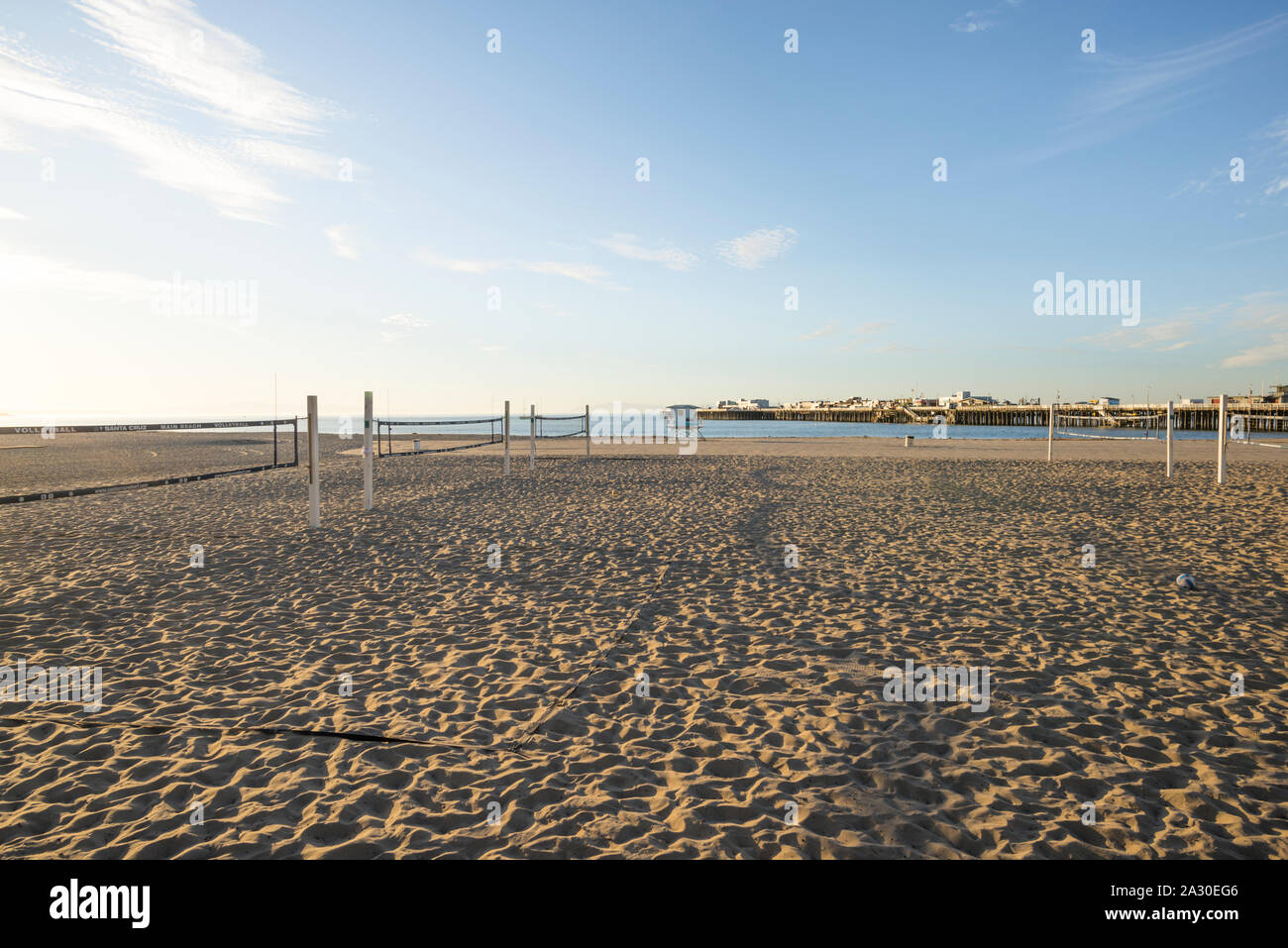 Main Beach in Santa Cruz, California, USA Stock Photo - Alamy