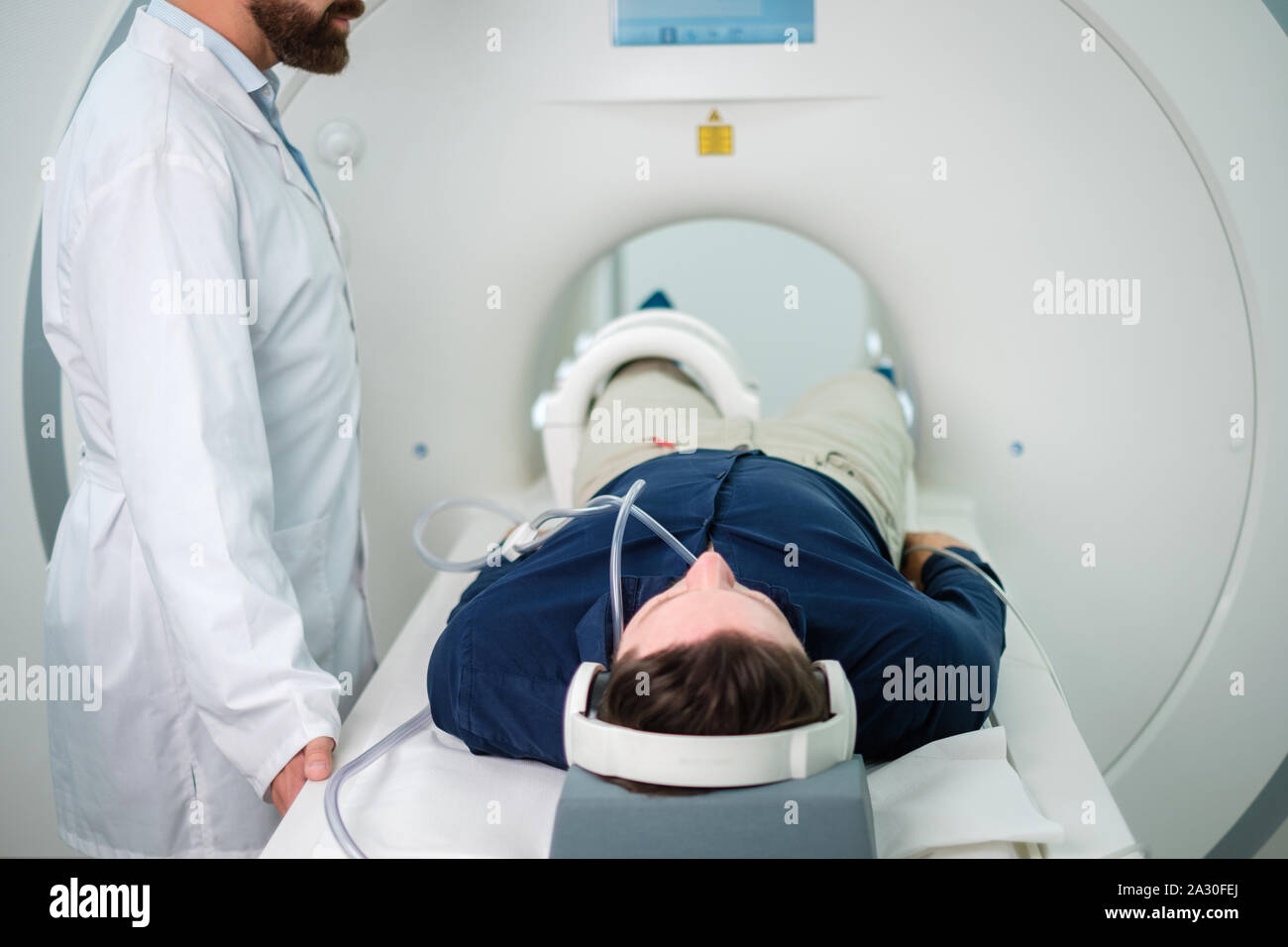 Patient visiting MRI procedure in a hospital Stock Photo - Alamy