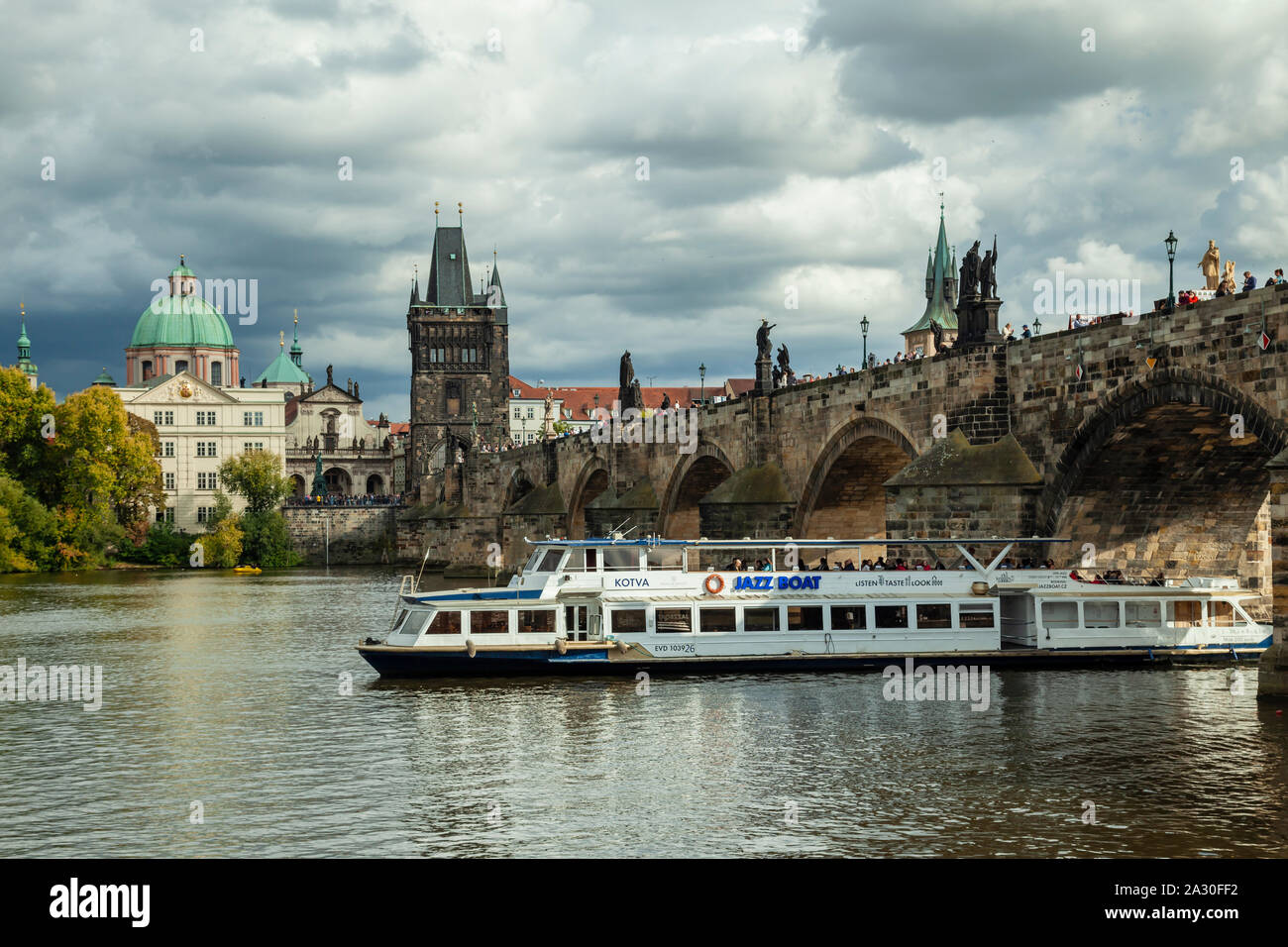 Vltava river cruise hi-res stock photography and images - Alamy