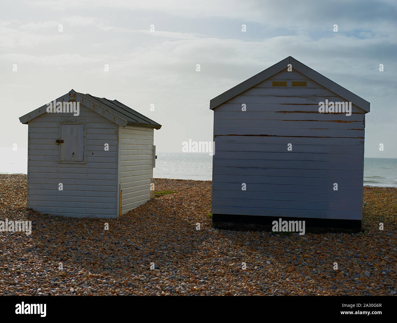Seashore holiday huts hi-res stock photography and images - Alamy