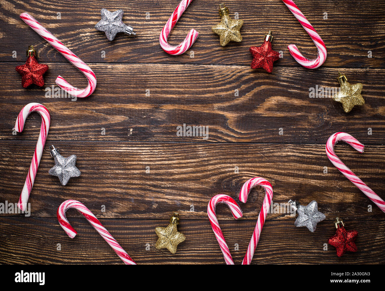 Christmas background with candy cane Stock Photo - Alamy